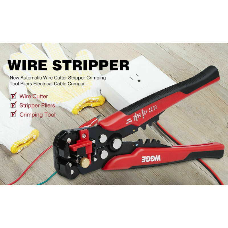Wire Striper Cutter Stripper Crimper Pliers Adjustable Automatic ...