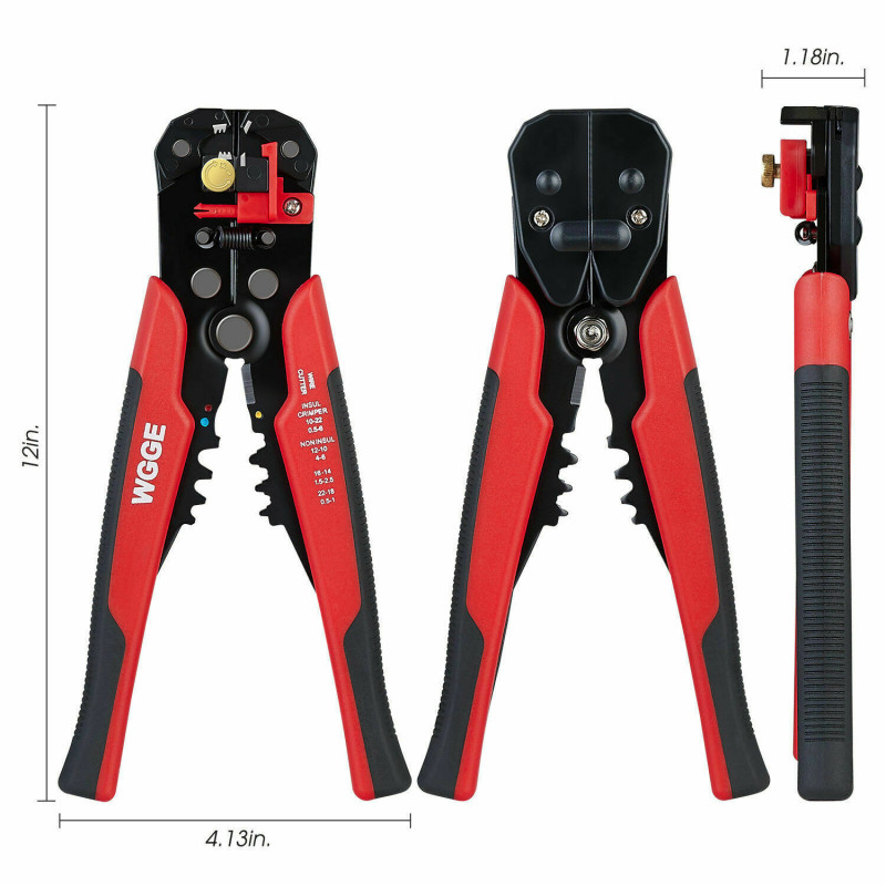 Wire Striper Cutter Stripper Crimper Pliers Adjustable Automatic ...