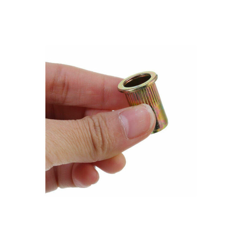165 PCs Carbon Steel Rivet Nut Kit Metric Rivnut Nutsert M3 M4 M5 M6 M8 ...