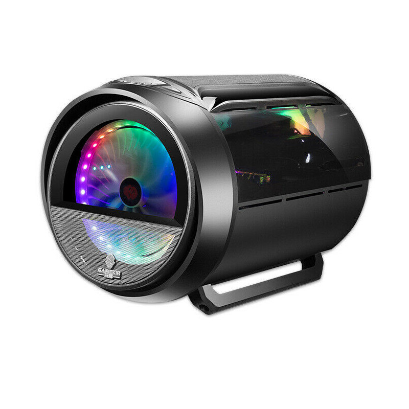 Space Capsule Design MATX ITX Desktop Case Round USB3.0 PC Gaming ...