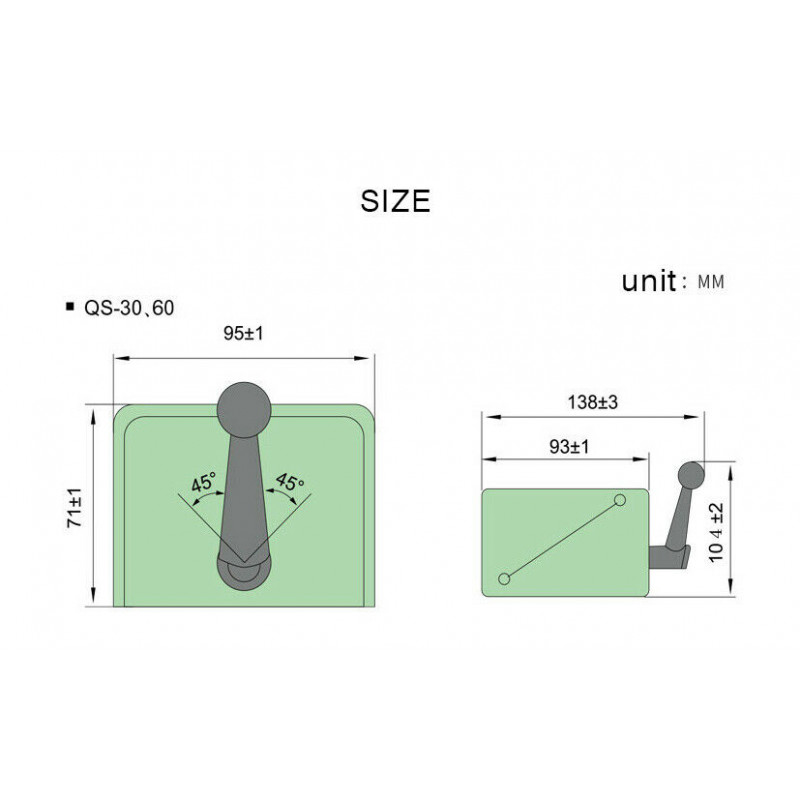 380v 20A Drum Switch Forward/Off/Reverse Motor Control Rainproof ...