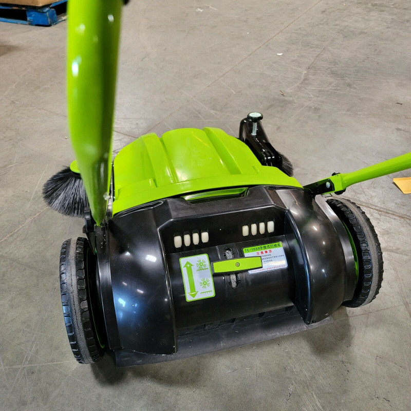 Top-grade Triple Brush Push Power Sweeper for Ground Cleaning Push Type ...