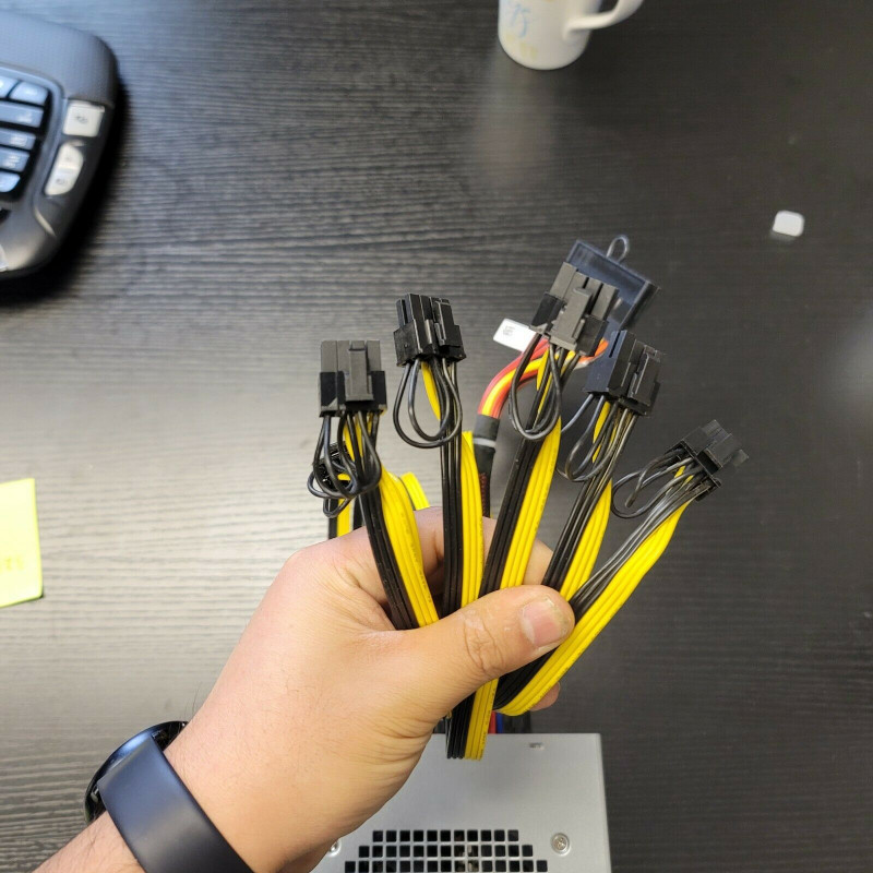 Dell 1000W Full Modular PSU Power supply 12v for D37 S37 motherboard ...