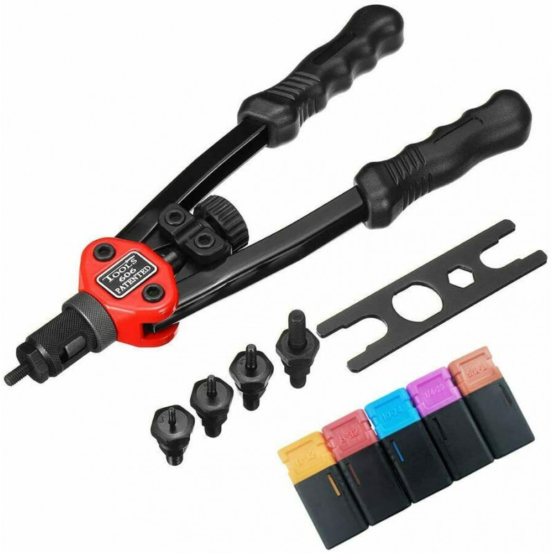 12IN Rivet nut gun kit Rivnut Tool Nut Setter thread setting nutsert ...