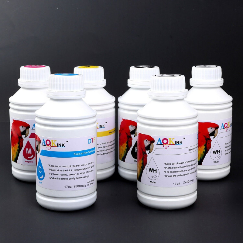 AOK INK 1Bottle CMYK 500ML DTF Ink (Direct to Film Ink) for DTF ...