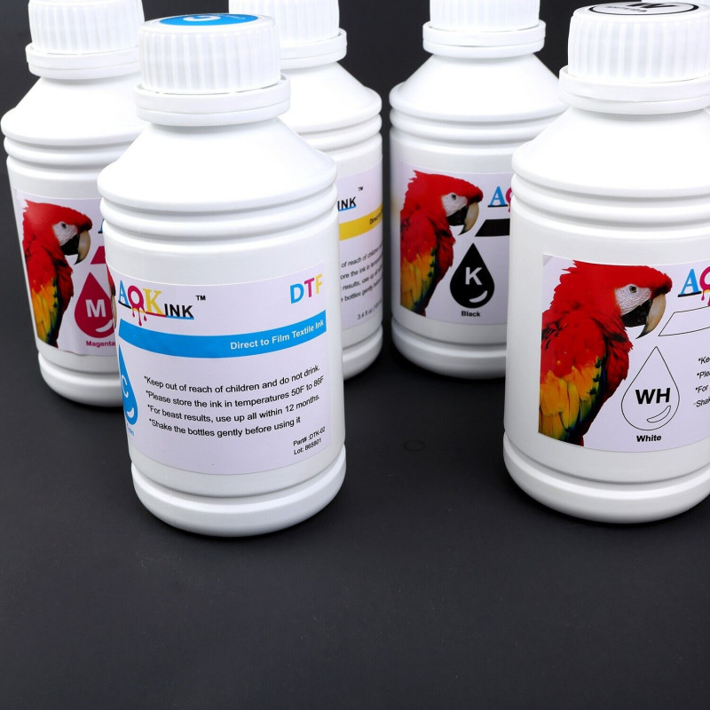 AOK INK 1Bottle CMYK 500ML DTF Ink (Direct to Film Ink) for DTF ...