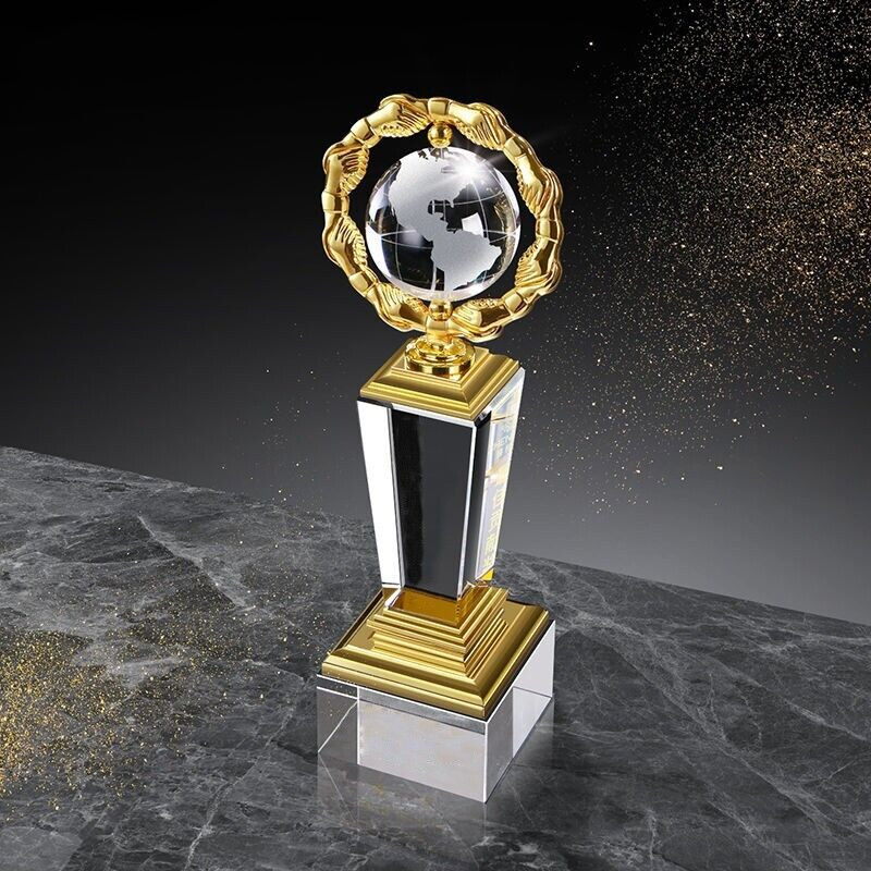 Engraved Personalized Crystal trophy Retirement、Achievement ...
