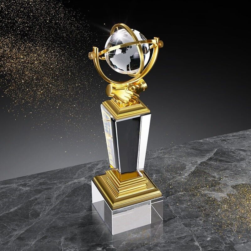 Engraved Personalized Crystal trophy Retirement、Achievement ...