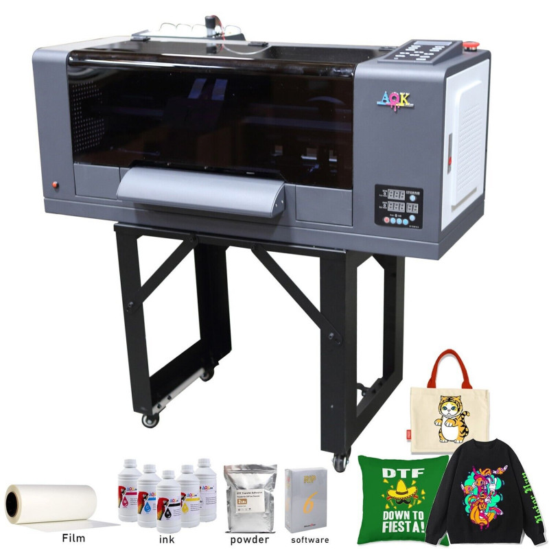 AOK A3 DTF Printer Direct to Film Printer wit 2 Epson XP-600 Printheads+software
