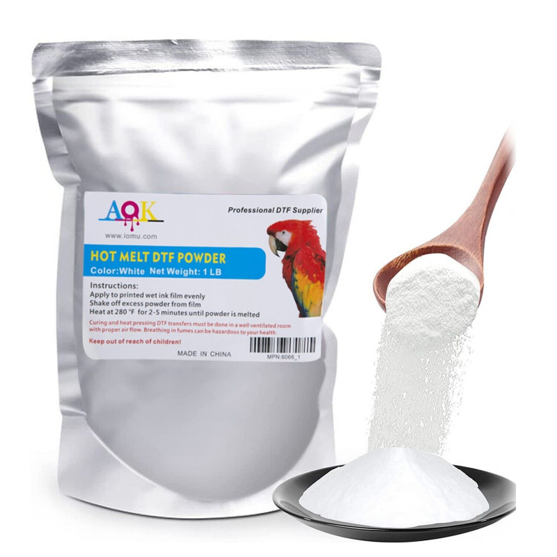 AOK DTF Powder Hot Melt Adhesive Mini Particles 1LB Transfer Adhesive ...