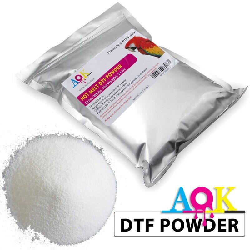 AOK DTF Powder Hot Melt Adhesive Mini Particles 2LBS Transfer Adhesive ...