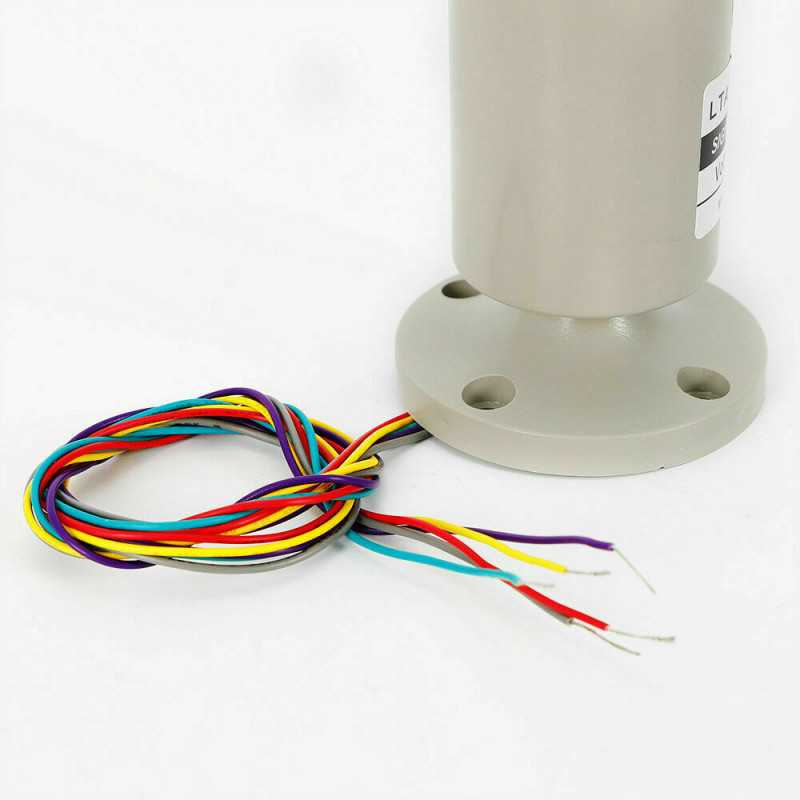 LED Multilayer Signal Tower Buzzer Alarm Warning Light 24VDC Red+Yellow ...