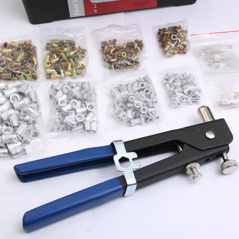 464 PCS Heavy Duty Blind Rivet Nut Rivnut Nutsert Insert Tool Rivnuts ...