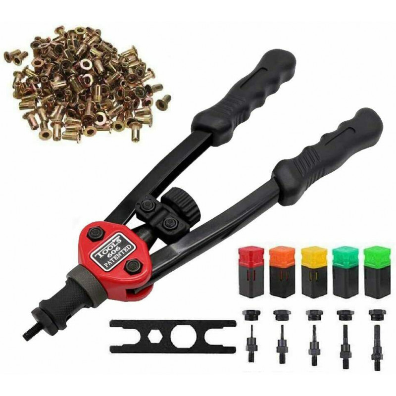 12'' Rivet Gun Kit Rivnut Thread Setting Tool Nut Setter NutSert Metric SAE