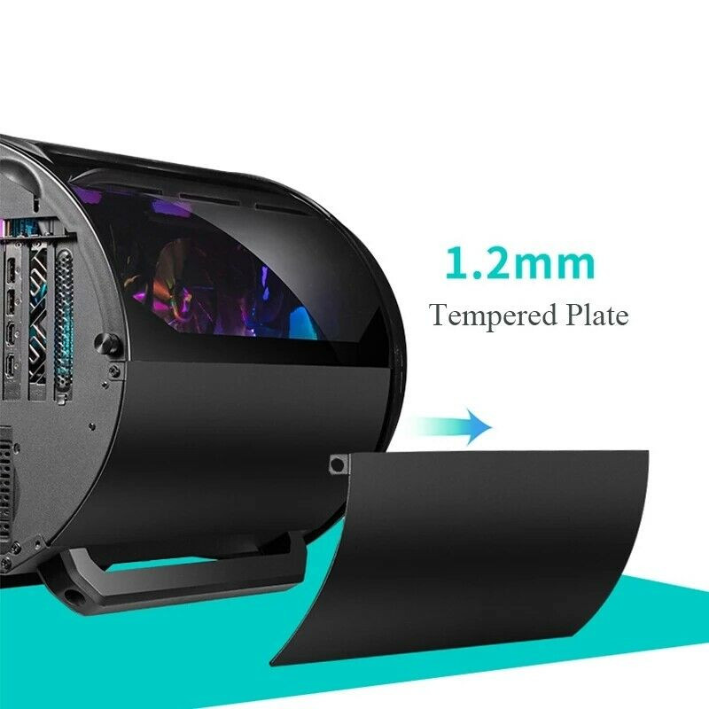 Space Capsule Design MATX ITX Desktop Case USB3.0 PC Gaming Computer ...