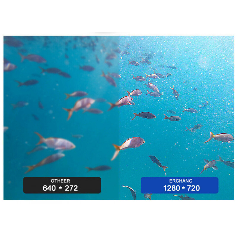 7 Inch 30M 24 LEDS Underwater Visual Fish Finder Surveillance For Ice ...