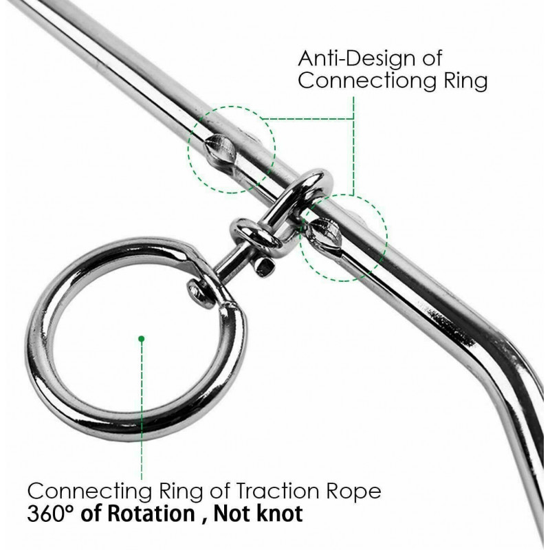 Pet Dog Spiral Tether Metal Stake Corkscrew Thick Steel Holding Cable ...