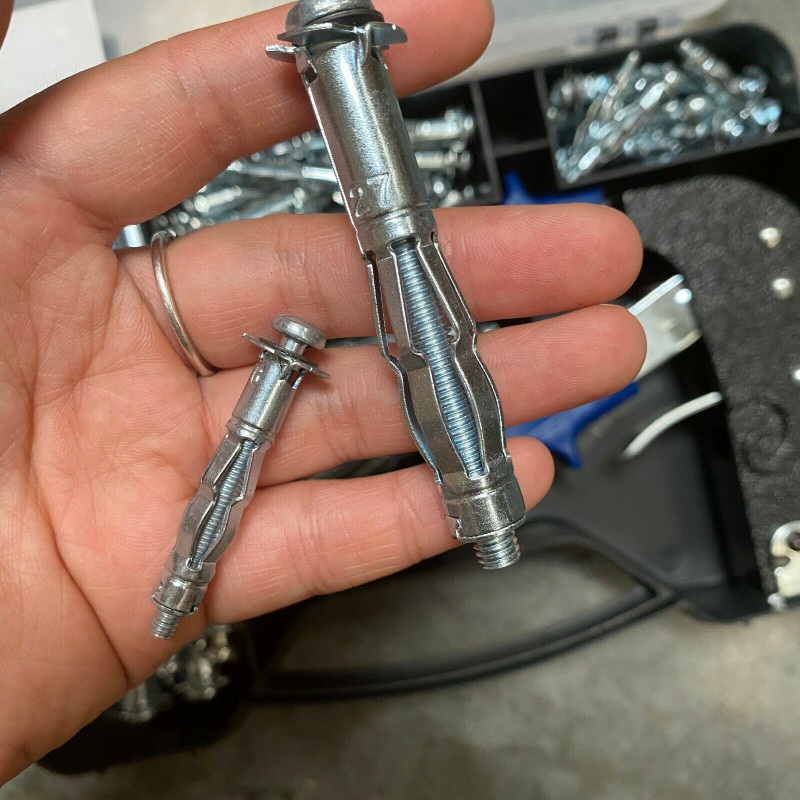 78PCS Metal Cavity Anchor Bolt Hollow Gecko Gypsum Board Expansion Bolt ...