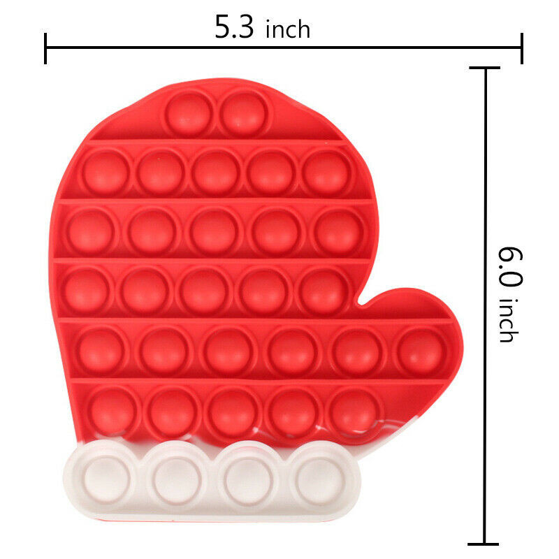 Pop It Game Pop It Fidget Toy - Rainbow Silicone Push Bubble Sensory ...