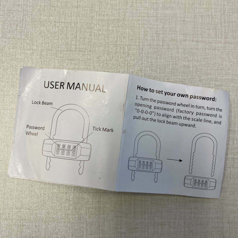 Outdoor 4 Digit Dial Combination Lock Padlock Password Travel School Gym Locker