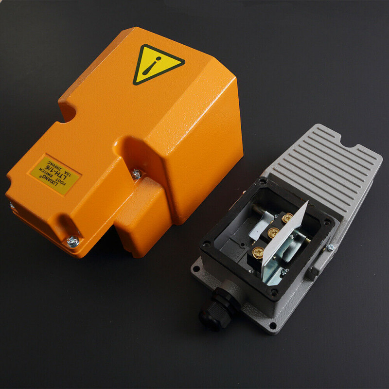 Extra Heavy Duty Foot Switch W Guard 15A 250VAC SPDT Electric Pedal ...